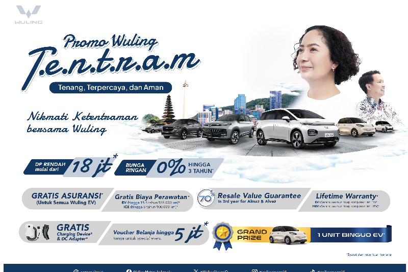 Promo Wuling ‘Tentram’ Mei 2024 Hadiah Grand Prize BinguoEV